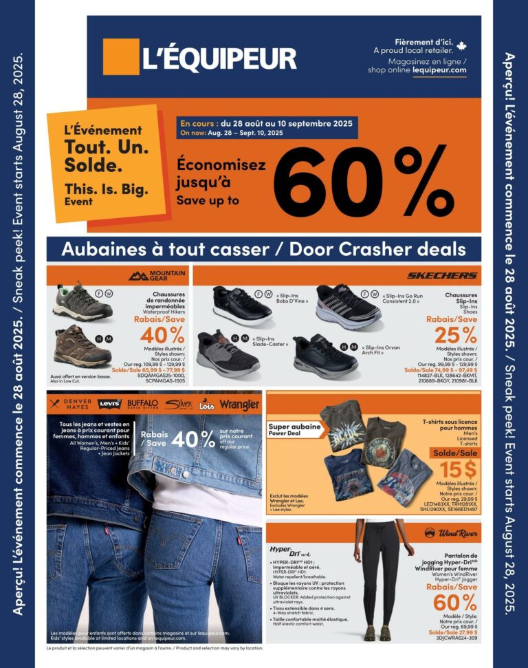 Circulaire L’Équipeur cette ☀️ semaine et ️ la prochaine ⬇️